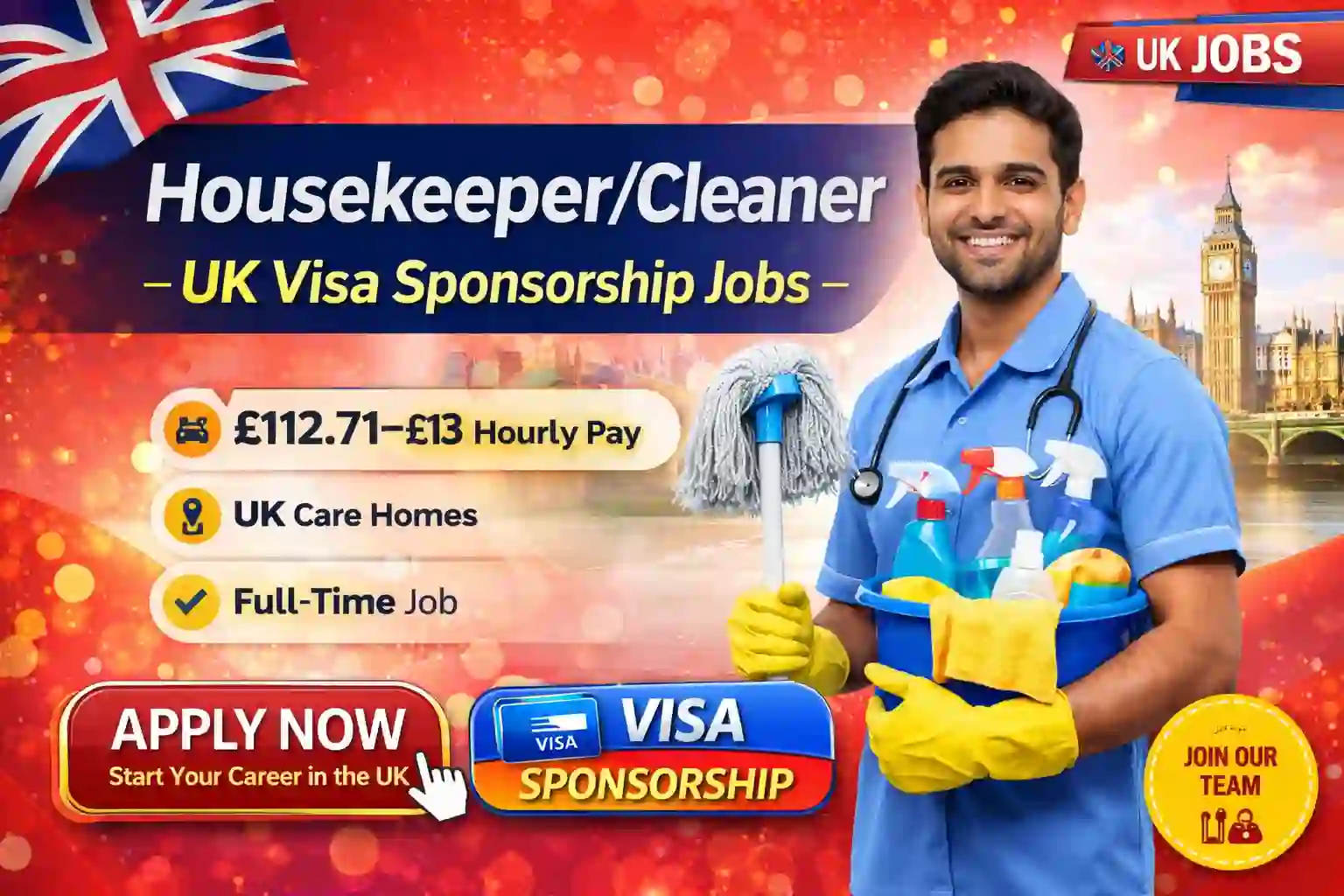 Housekeeper/Cleaner - UK Visa Sponsorship Jobs | Cleaner Jobs UK Visa ...
