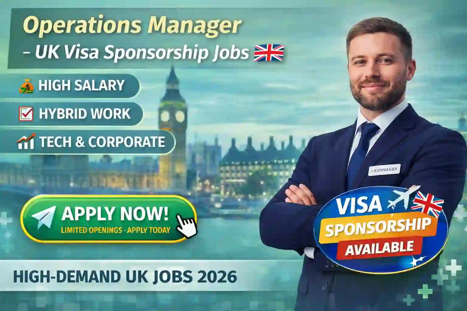 Operations Manager - UK Visa Sponsorship Jobs | UK Manager Jobs Visa ...