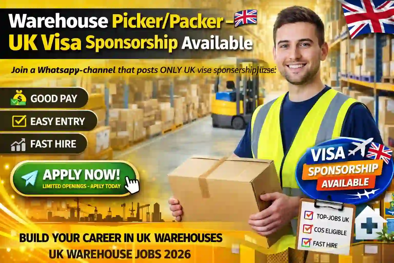 Warehouse Picker/Packer - UK Visa Sponsorship Available | UK Warehouse ...