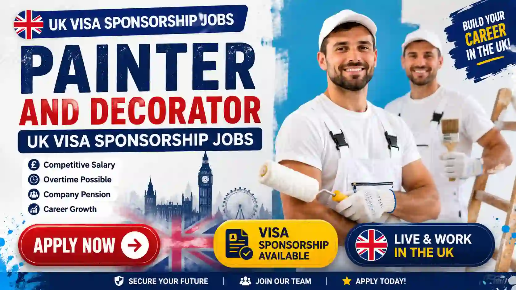 Painter and Decorator UK Visa Sponsorship Jobs 2026 | £13.52 - £23.72 ...