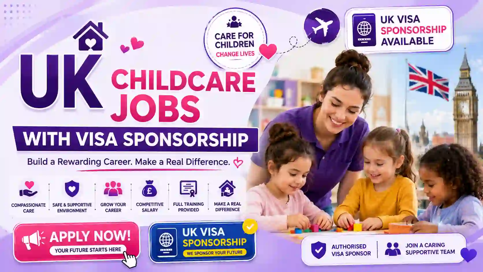 Children's Residential Care Worker - Visa Sponsorship | Powerful UK ...