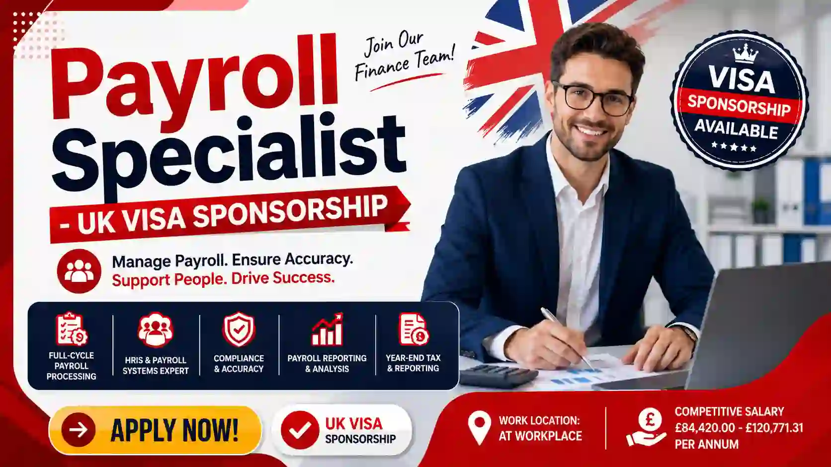 Payroll Specialist - UK Visa Sponsorship | UK Payroll Jobs with ...